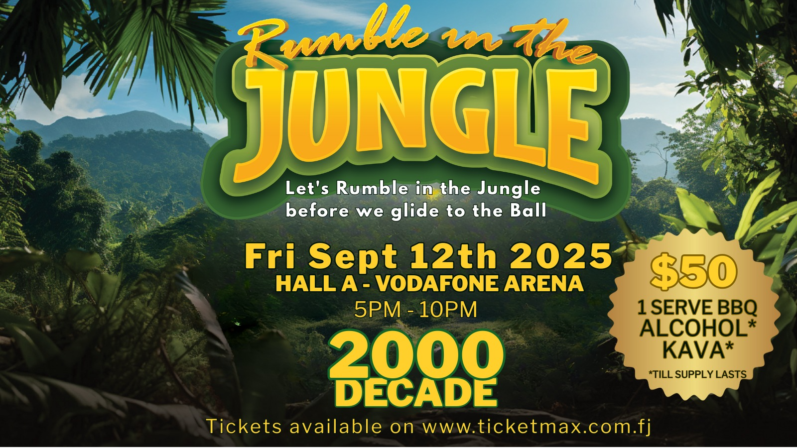 Rumble in the Jungle - 12/09/2025 | 05:00 PM - TicketMax